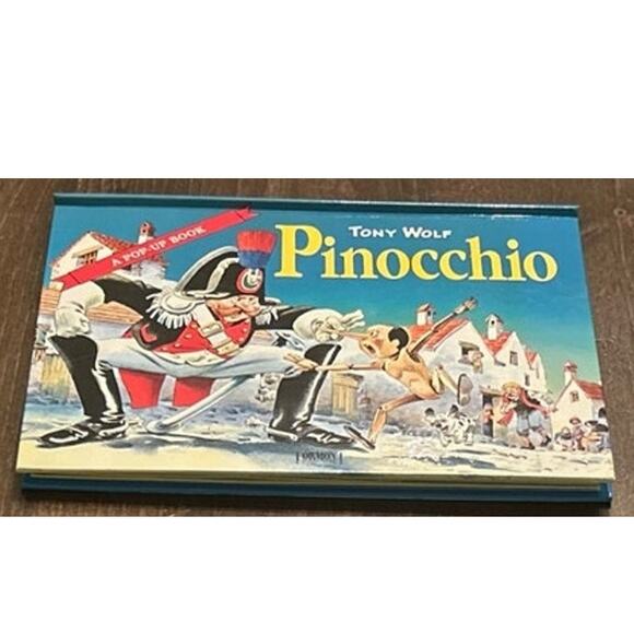 Vintage | Accents | Pinocchio Tony Wolf Pop Up 3 Dimensional Childrens ...
